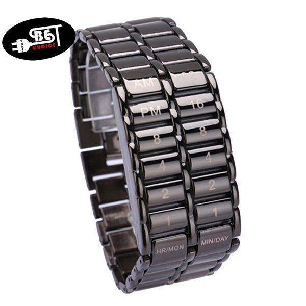 YBC Men's Binary LED Digital Quartz Wrist Watch Father's Day Fashion ...