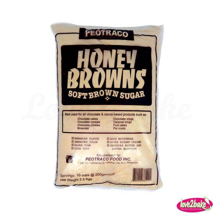 Peotraco Honey Brown Soft Brown Sugar 2.5kg | Lazada PH