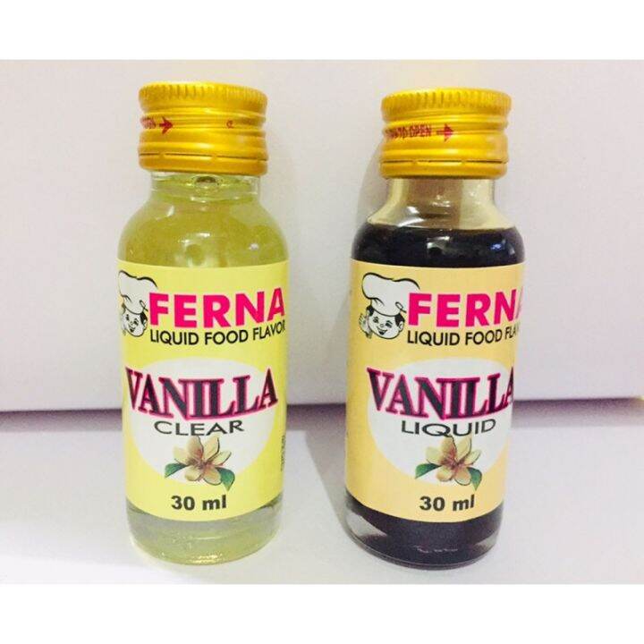 Ferna Vanilla Liquid Food Flavor (CLEAR and LIQUID BROWN) 30mL | Lazada PH