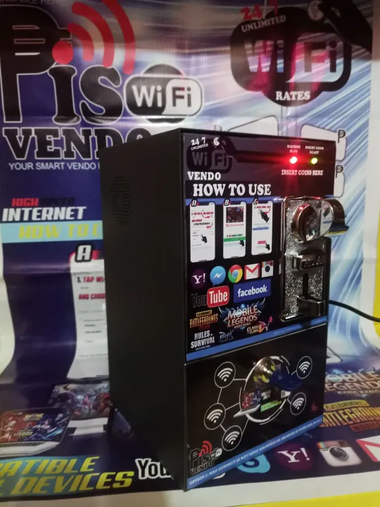 PISO Wifi Vendo LPB Metal Box with AP antenna outdoor Comfast ew71 ...