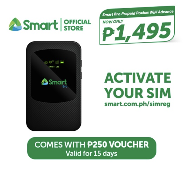 SMART Bro Pocket Wifi LTE-Advanced- Greenpacket-M2A with 250 Load Valid ...