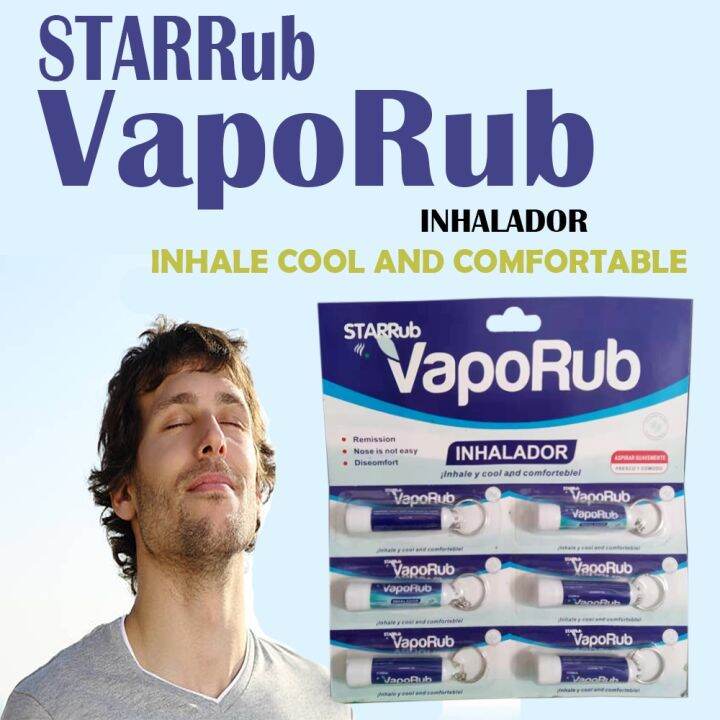 Star rub Vapo rub inhalador with keychain inhale cool and comfortable ...