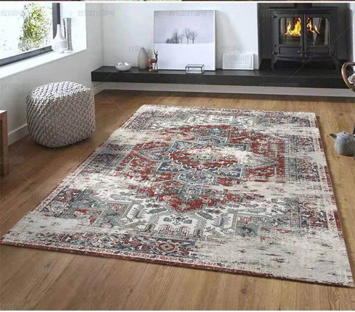 Mordern Soft Abstract Distressed Area Rugs for Bedroom Living Room Rug ...