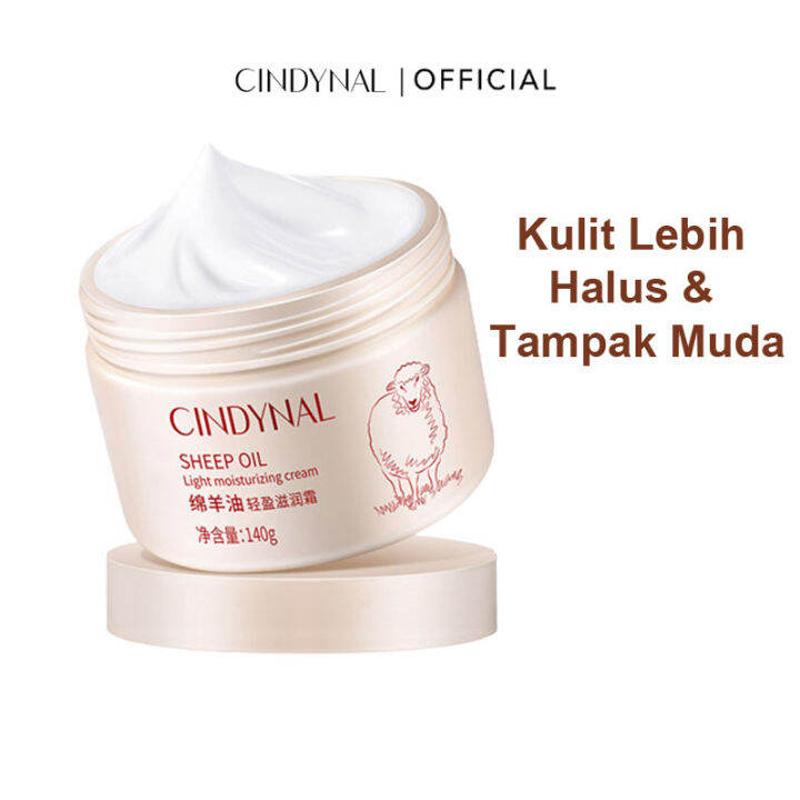 CINDYNAL Moisturizer Cream Goat Milk Sheep Oil Anti-Aging Pelembab ...