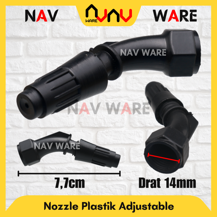 Nozzle Plastik Adjustable Drat Dalam M14 14mm / Mata Sprayer Alat ...