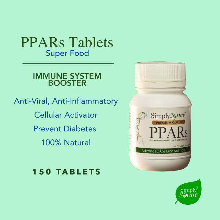PPARs Tablets 150, Super Food, Natural source of PPARs agonist, Anti ...
