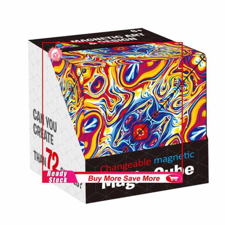 ของเล่น Infinity Cube Magnetic Intelligent Transforming Geometric 3D ...