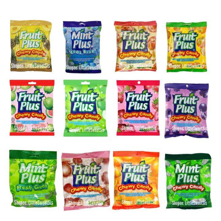 FRUIT PLUS CHEWY CANDY 150G /6 Flavours | Lazada