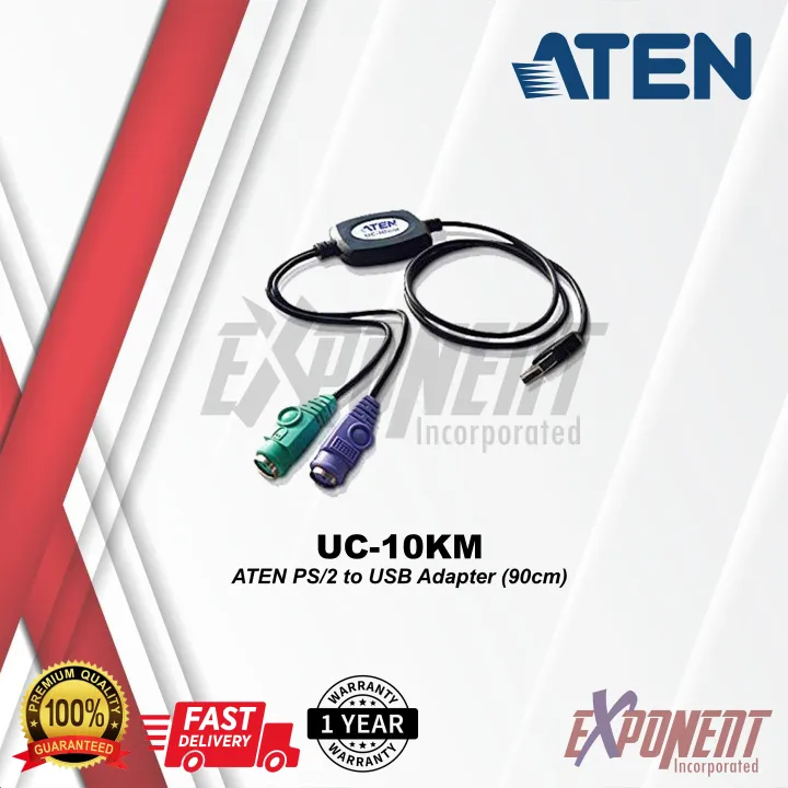 UC-10KM - ATEN PS/2 to USB Adapter (90cm) | Lazada PH