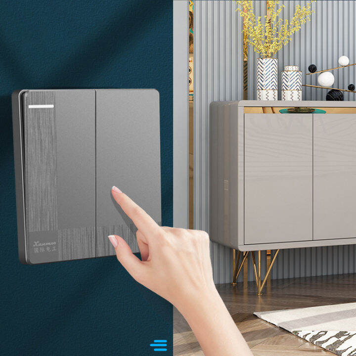 1/2/3/4 Gang 2 Way 86 Type Household Light Switch 10A Electric Light ...