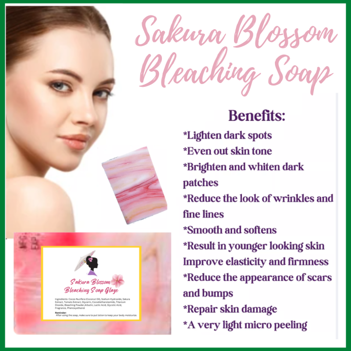 Sakura Blossom Bleaching Soap Glaze Sakura Soap Anti aging, Skin ...