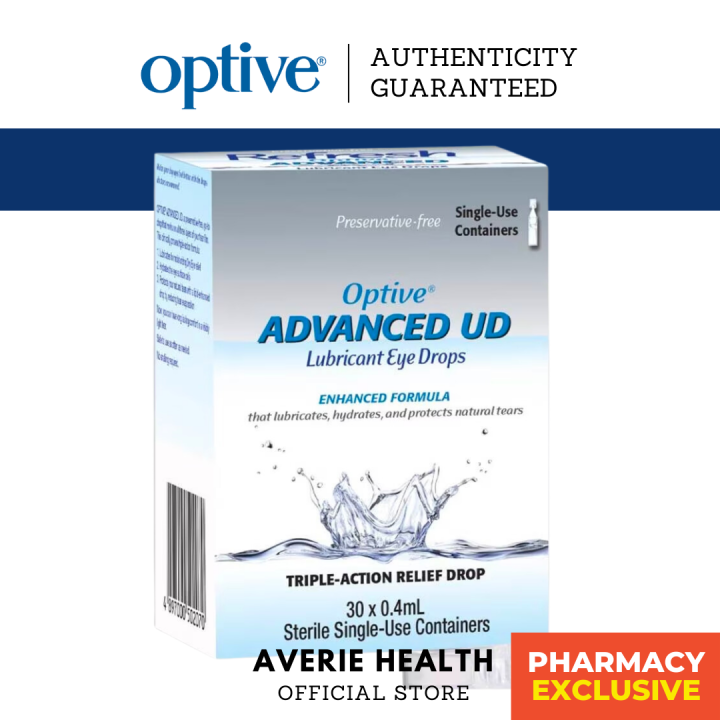 Optive Advanced Triple Action Lubricant Eye Drops 0.4ml x 30s | Dry Eye ...
