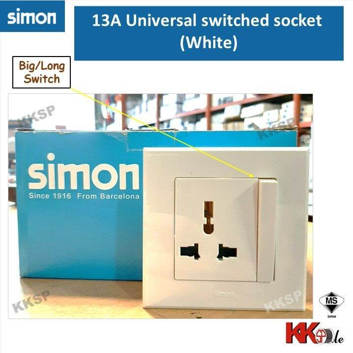 (Big Switch) Simon E3 series 13A Universal Switch socket outlet 13A ...