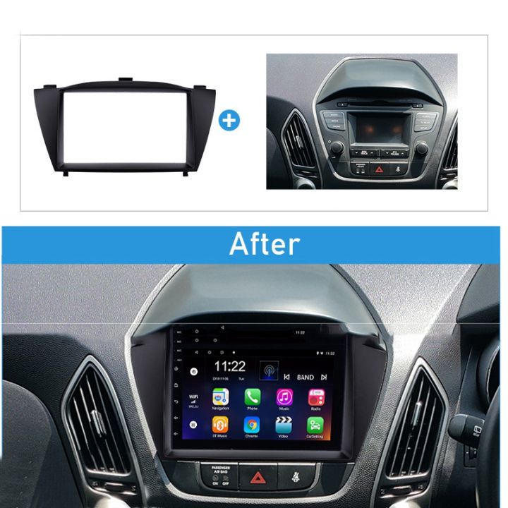 Double Din Car Radio Fascia Trim Kit Install Frame DVD Panel Stereo Interface for HYUNDAI TUCSON ...