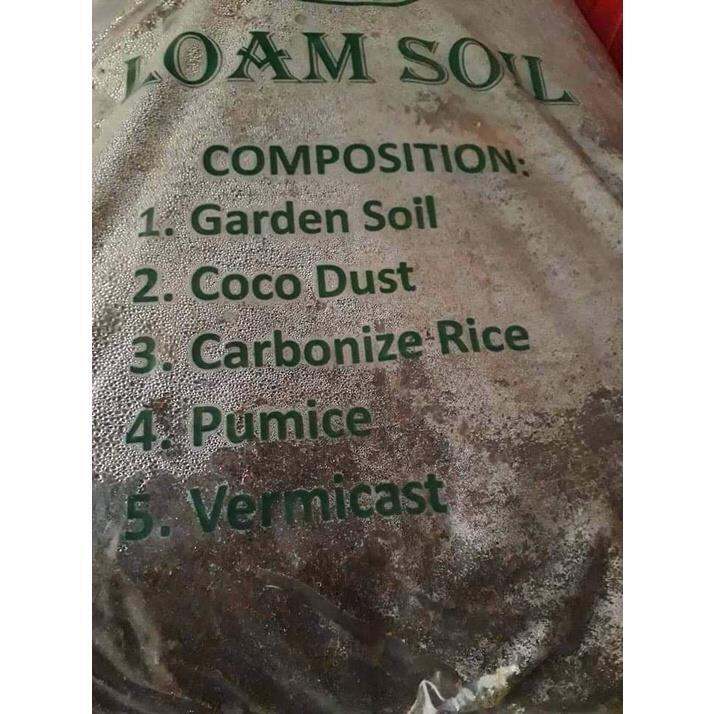 PURE 10 KG LOAM SOIL SOILMIX WITH VERMICAST COMPOST AND CARBONIZED RICE ...