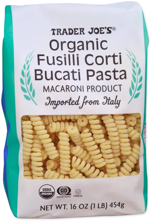 Trader Joe's Organic Fusilli Corti Bucati Pasta (454g) | Lazada PH