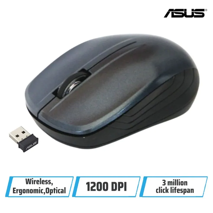 ASUS WT200 Wireless Optical Mouse (Ambidextrous, lightweight optical ...