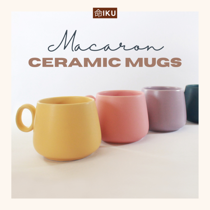 IKU PH Macaron Ceramic Mugs (250ml) | Lazada PH