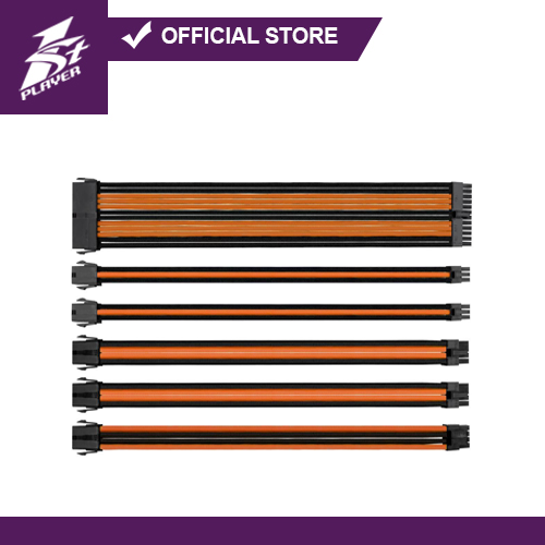1STPLAYER STEAMPUNK BOR-001 PSU SLEEVED EXTENSION CABLE KIT (BLACK ...