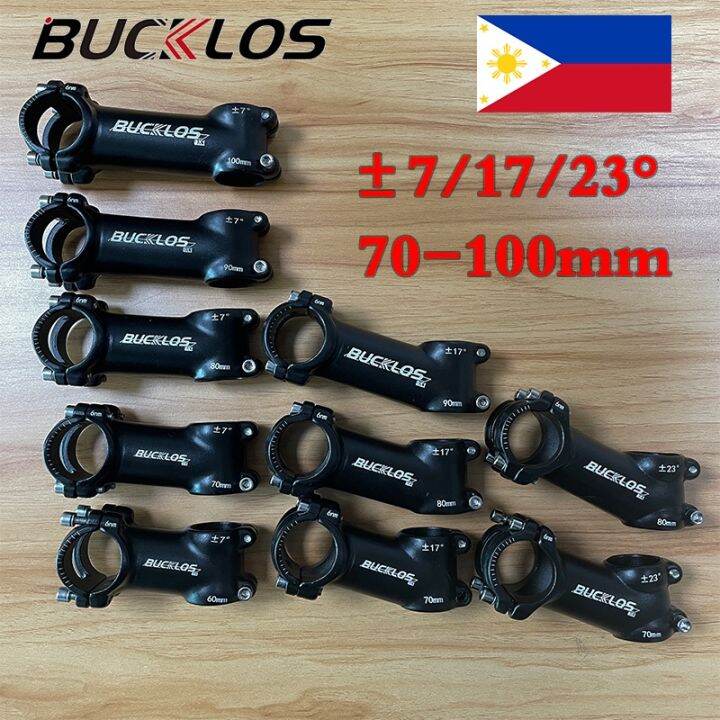 BUCKLOS Handlebar Stem Aluminum Alloy Bicycle Stem 7/17/23° Bike Stem ...