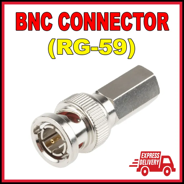 BNC RG59 Coaxial Connector RG-59 adaptor for CCTV Camera Use | Lazada