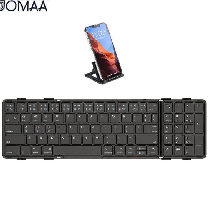 Jomaa kích thước đầy đủ điện thoại di động Màn Hình Gập bàn phím với bàn phím số Type-C Bàn phím ...