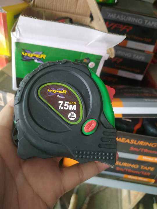 Meteran 7,5M Viper / Meteran Measuring Tape 7,5 meter Viper | Lazada ...
