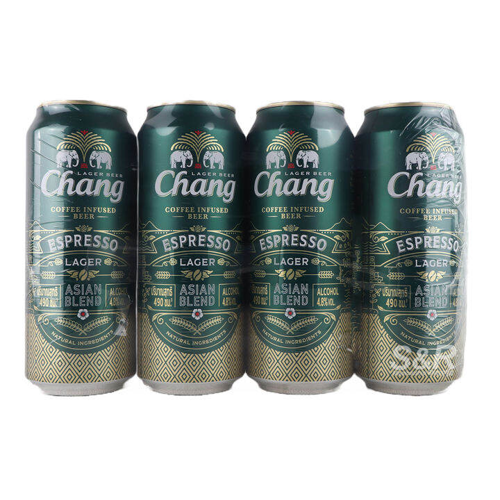 Chang Espresso Beer 4 cans x 490mL | Lazada PH