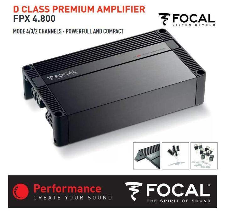 FOCAL FPX 4.800 4-Channel Class D Amplifier Power Amplifier | Lazada