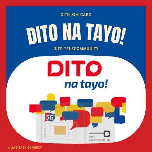 DITO Retailer SIM Card With 1 GB 4G/5G Network Super Fast DITO ...