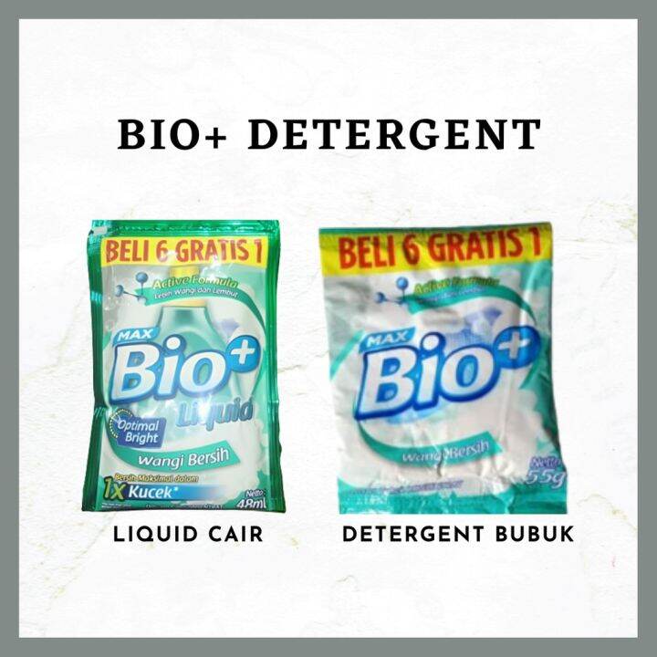 Bio+ Detergent | Detergent Bubuk | Liquid Cair Renceng | Lazada Indonesia