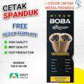 Cetak Spanduk Minuman Kekinian Es Boba Ukuran 160x60 CM Bisa Kustom ...
