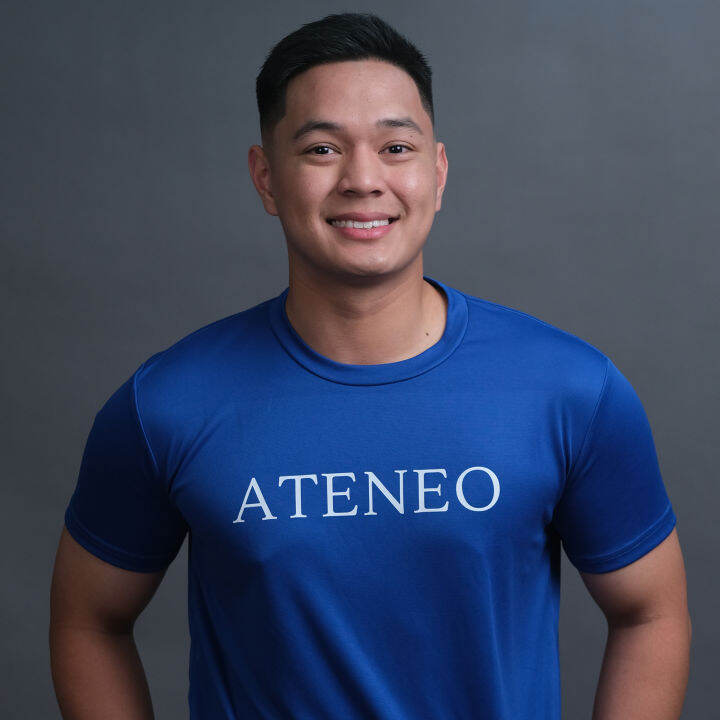 Ateneo Font White Print Royal Blue drifit Shirt(Unisex) | Lazada PH