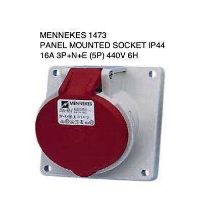 MENNEKES 1473 16A 3P+N+E (5P) 440V 6H ,wall mounted socket | Lazada