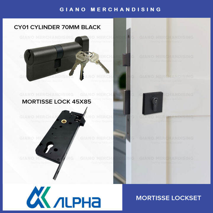 Lockset Only (Mortisse Lockcase + Cylinder + Escutcheon) | Lazada PH