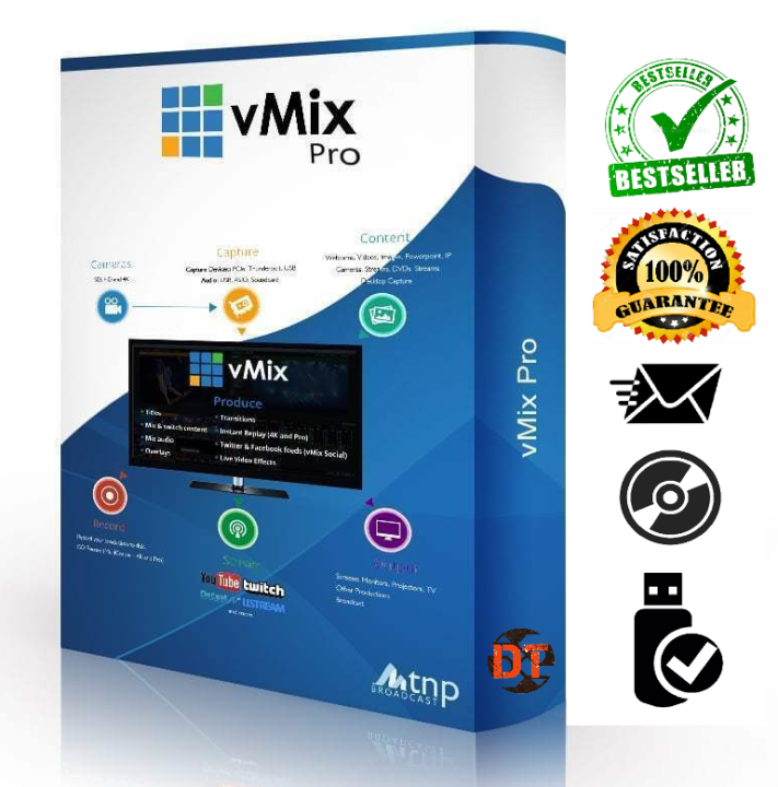 vMIX PRO 24 & 25 & 26 Live Production & Streaming Software 2022 | One Time Payment | Paid ...