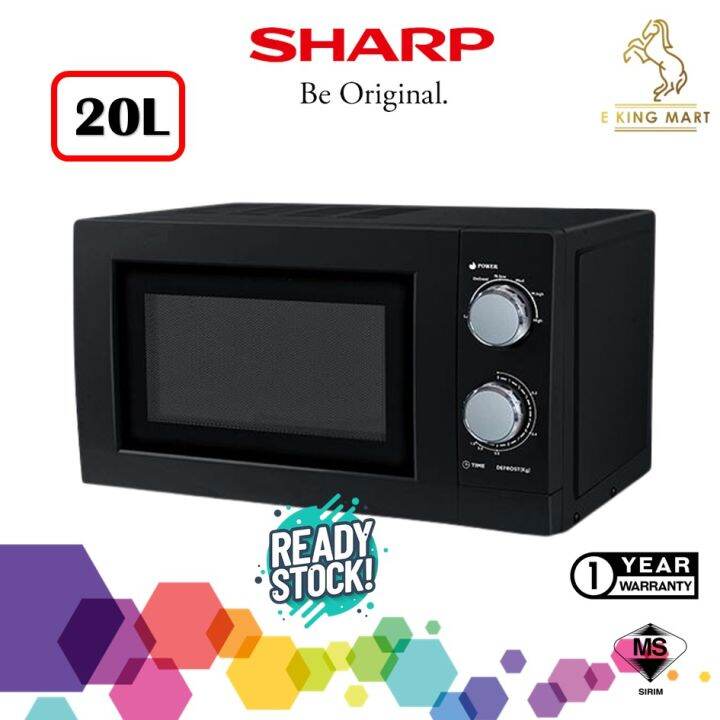 Sharp 20 Liter Energy Save 700w Microwave Oven R219EK With Black ...