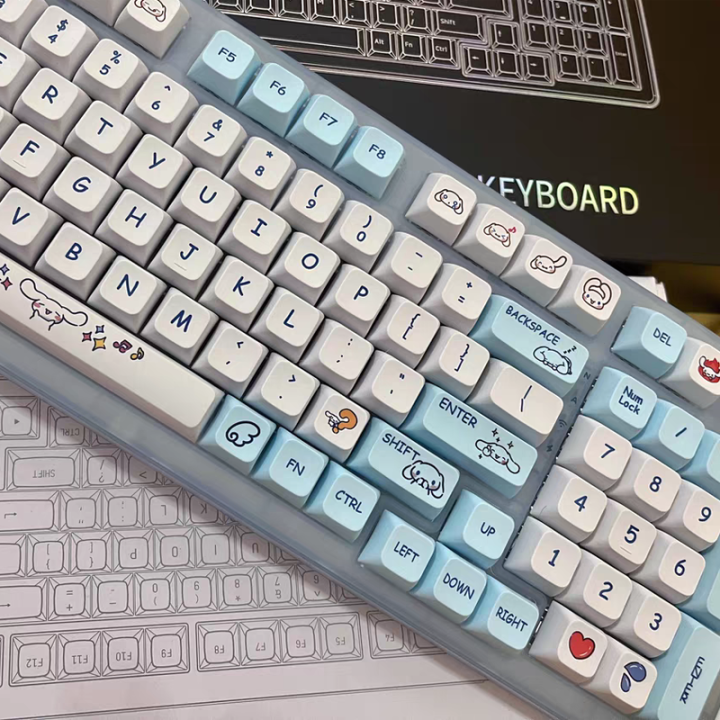 Sanrio Kawaii Cinnamoroll Keycaps 129keys PBT Key Key Caps XDA Profile ...