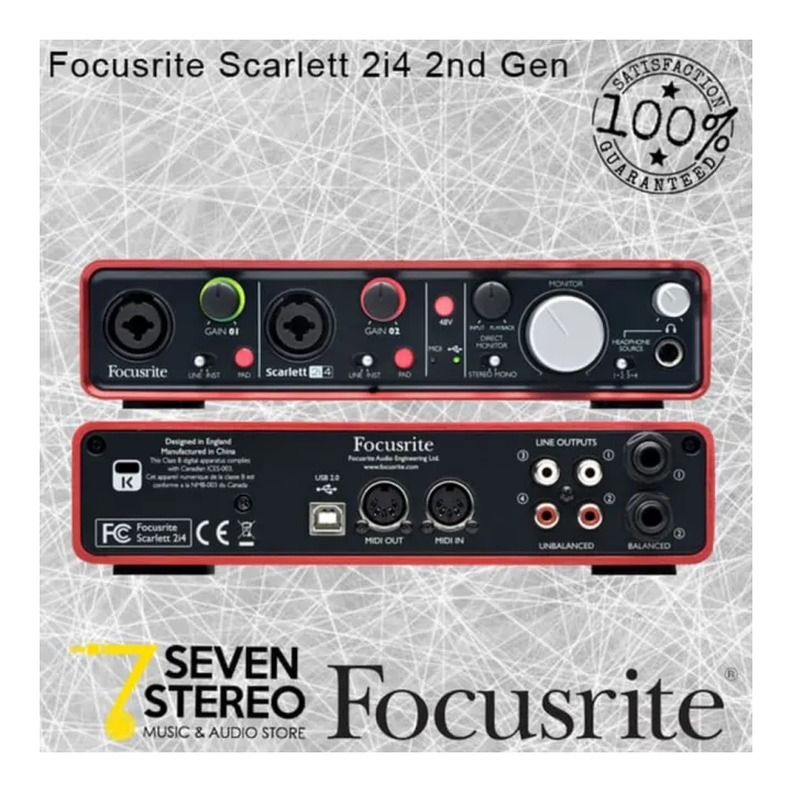 Focusrite Scarlett 2i4 2nd Generation Soundcard | Lazada Indonesia