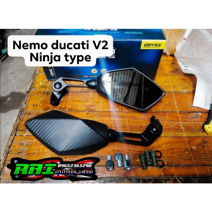 Nemo Ducati v1 and v2 Ninja type side mirror | Lazada PH