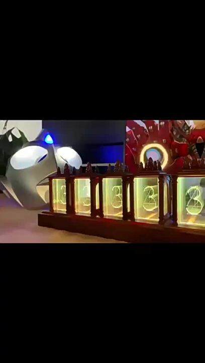 New RGB Proposed Nixie Tube R Electronic Clock Creative Living Room ...