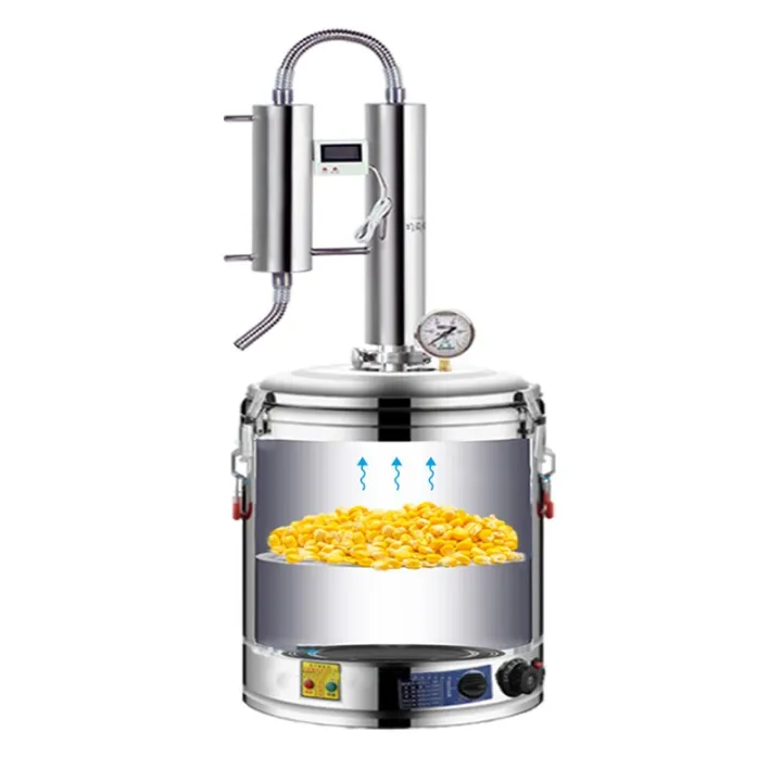 220V 30L／50L Small Wine Distiller Essential Oil Extractor Vodka Brewing ...