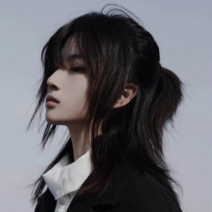 Samurai head fake head male Korean version handsome anime fluffy ...