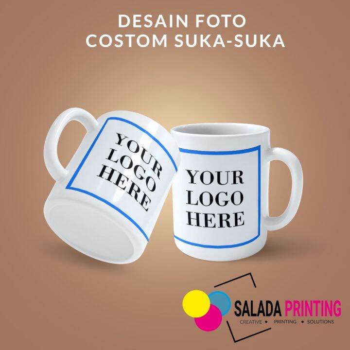 Mug Costom Design Foto / Logo / Nama Full Color 325 ml Free Box Dan ...