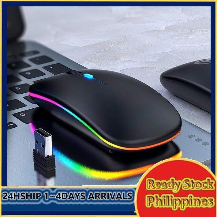dingkongkongqu Wireless Mouse Bluetooth 2.4Ghz Receiver Optical Slim ...