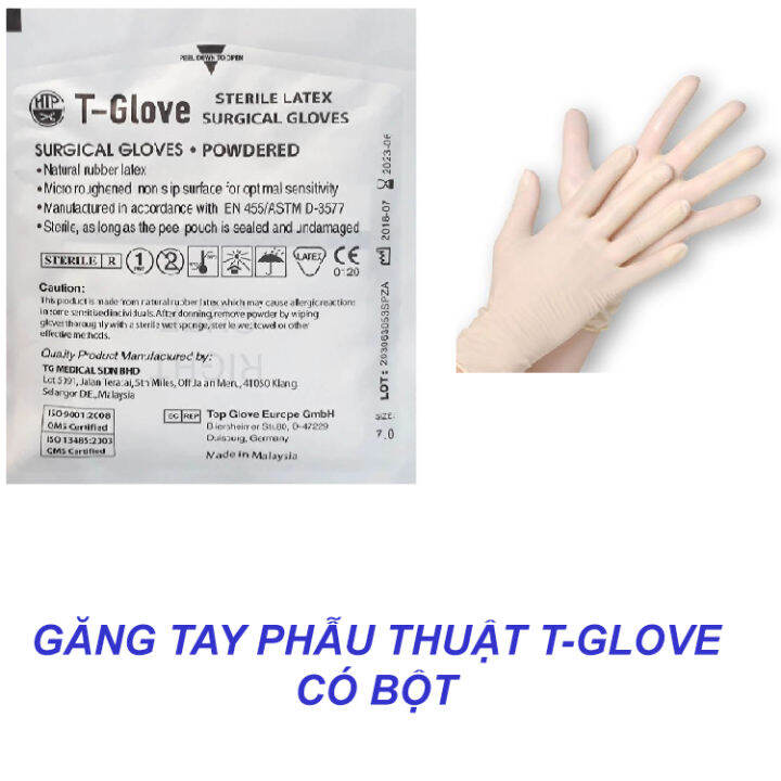 Hộp 50 đôi Găng phẫu thuật T-Glove - bao tay y tế tiệt trùng Malaysia ...