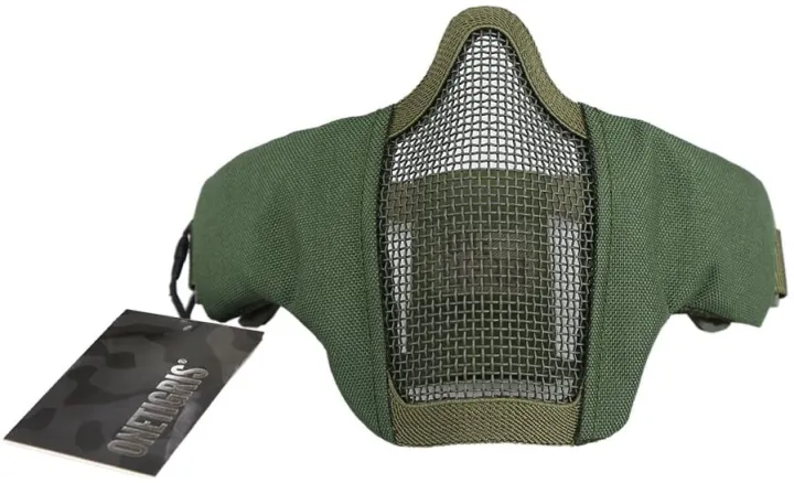 OneTigris 6" Foldable Half Face Mesh Mask Military Style Comfortable ...