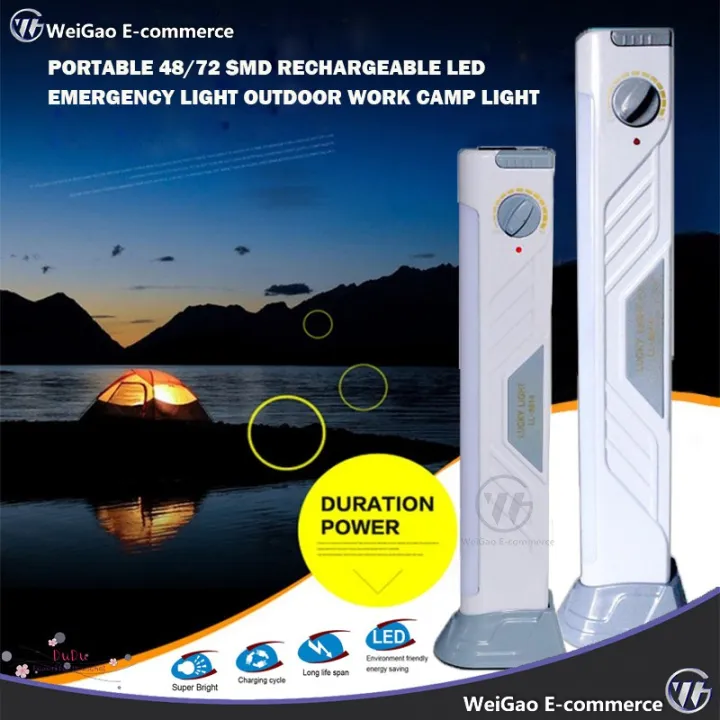 【local stock】 Portable 4872 SMD Rechargeable Led Emergency Light ...