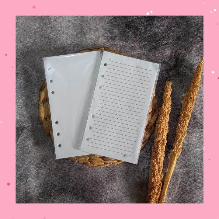 Isian Binder Loose Leaf A6 / Kertas Isi Binder Polos Ukuran A6 / Kertas ...