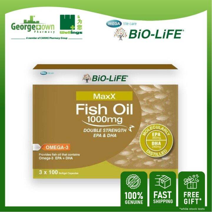 BIO-LIFE MAXX FISH OIL 1000MG 100SX3 [Georgetown Wellings Pharmacy ...